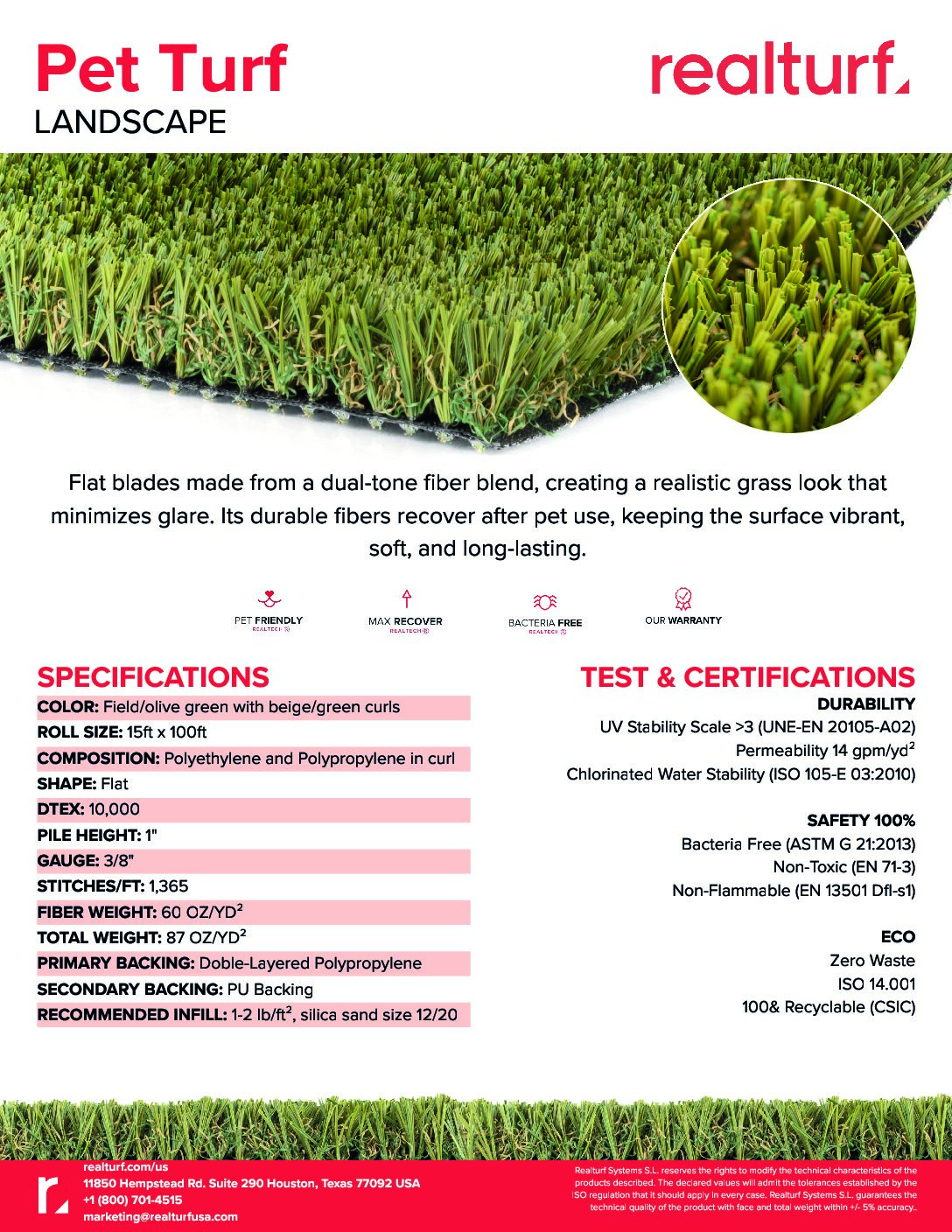 Pet Turf – Artificial Grass for Pets | Realturf USA